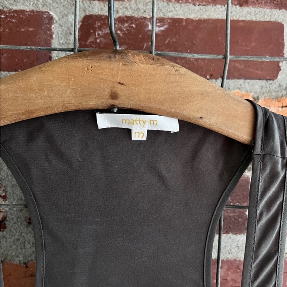 Matty M | Tops | Marty M Gunmetal Gray Silk Beaded Fringe Sleeveless Tank Shirtsize Medium ...